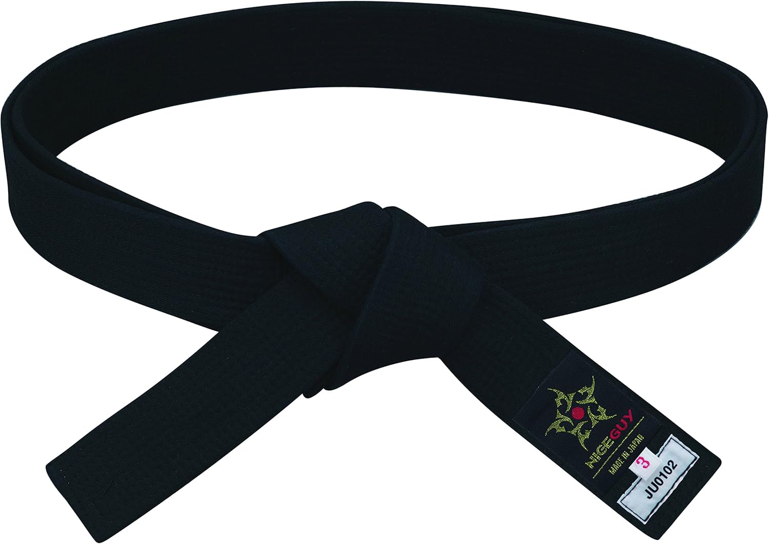 Amazon | ナイスガイ 黒帯 全日本柔道連盟公認 日本製 柔道用 335cm/7号 NGBT-70 黒 335cm/7号 ...