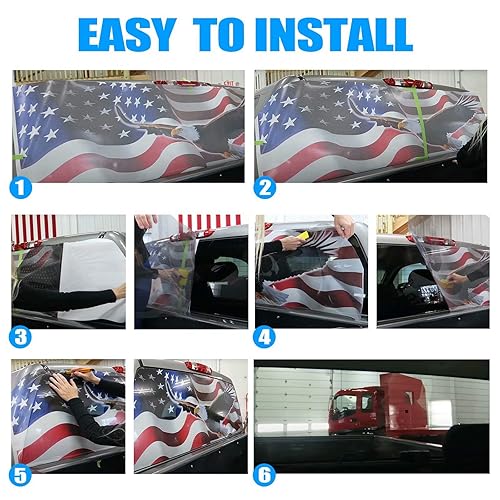 American Flag Window Tint Puerto Rican And Mexican Flag Rear Window