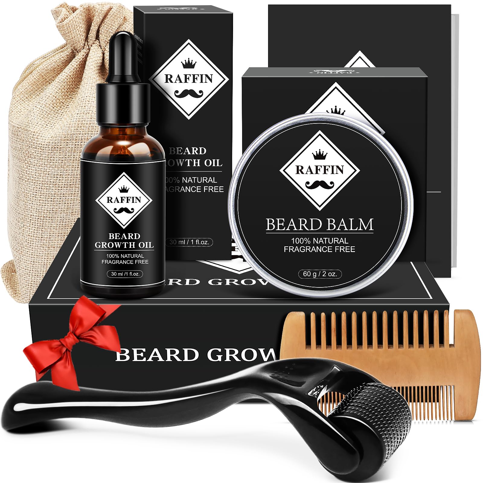 Mua Beard Growth Kit - Beard Kit w/Beard Growth Oil, Beard Balm, 0.25mm ...