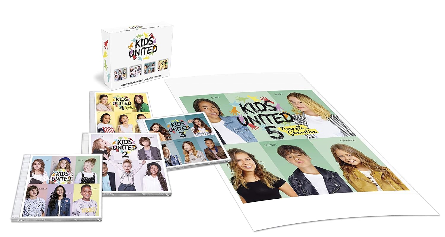 Kids United - Coffret 4 Albums CD + Le Poster Exclusif du Nouvel Album ...