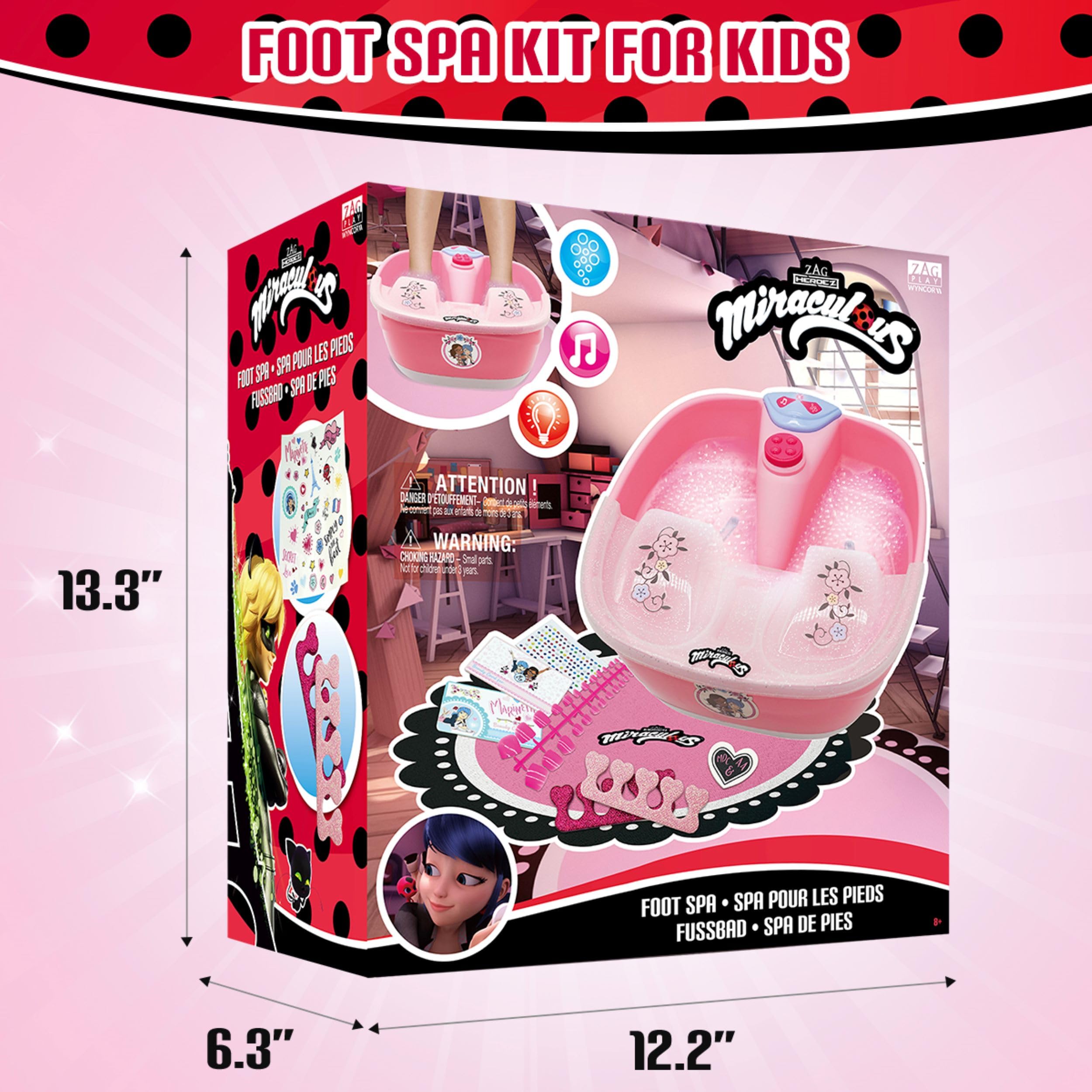 Miraculous Ladybug - Marinette's Foot Spa Set For Kids With Real ...