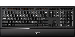 Amazon.com: Logitech Illuminated Ultrathin Keyboard K740 with Laser ...