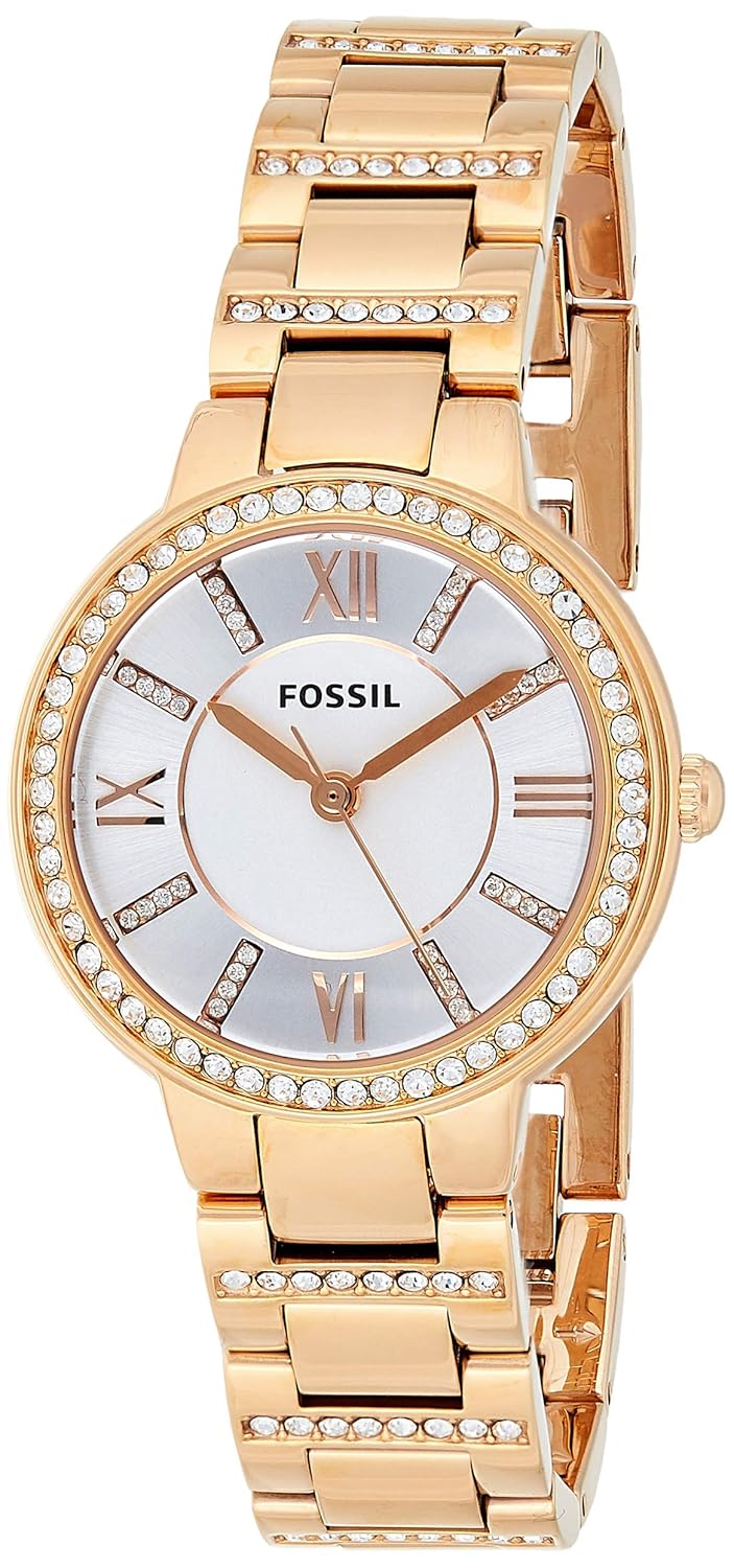 Fossil Womens Quartz Watch, Analog Display and Stainless Steel Strap ...