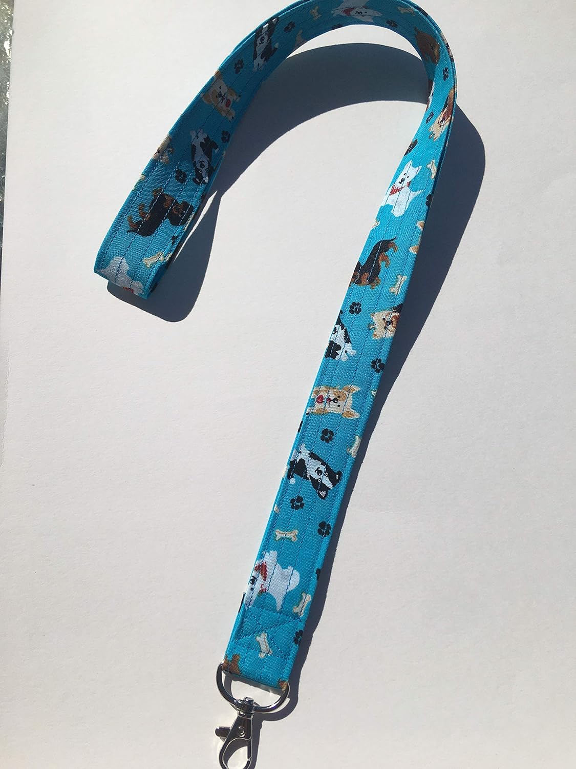 Amazon.com: Dogs Lanyard ID Badge Key Holder Keeper Fabric with ...