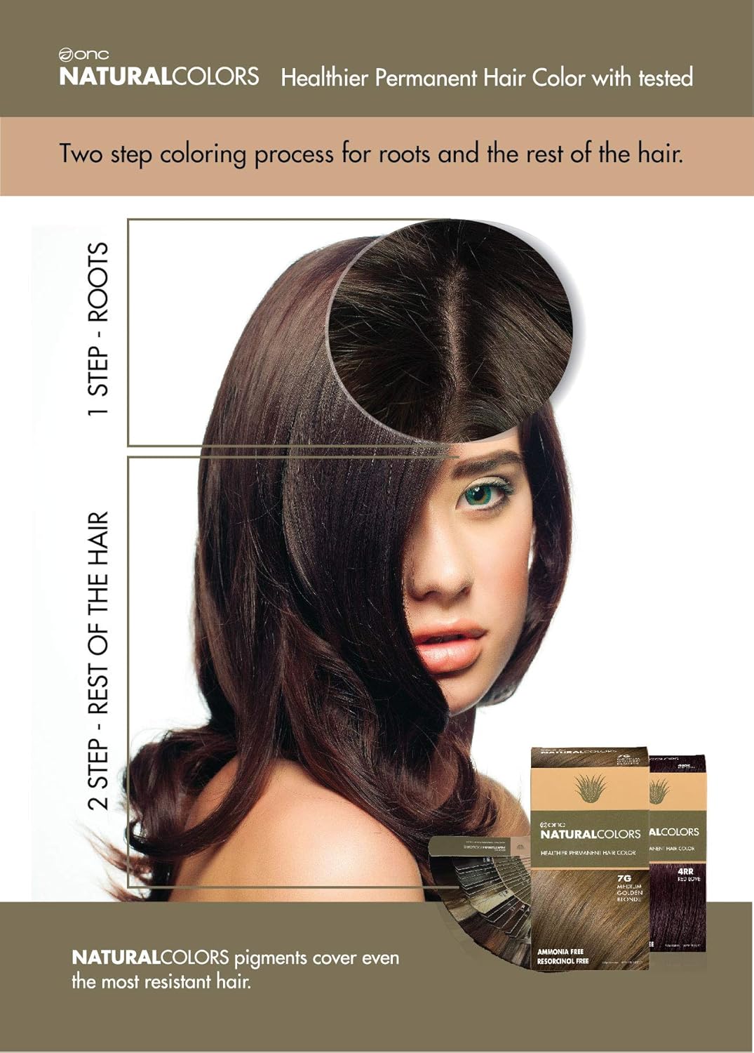 ONC NaturalColors Healthier Permanent Hair Color 8CA Light Caramel 120 ...