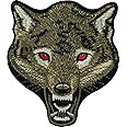 Amazon.com: Wolf Gray Embroidered Iron On Applique Patch