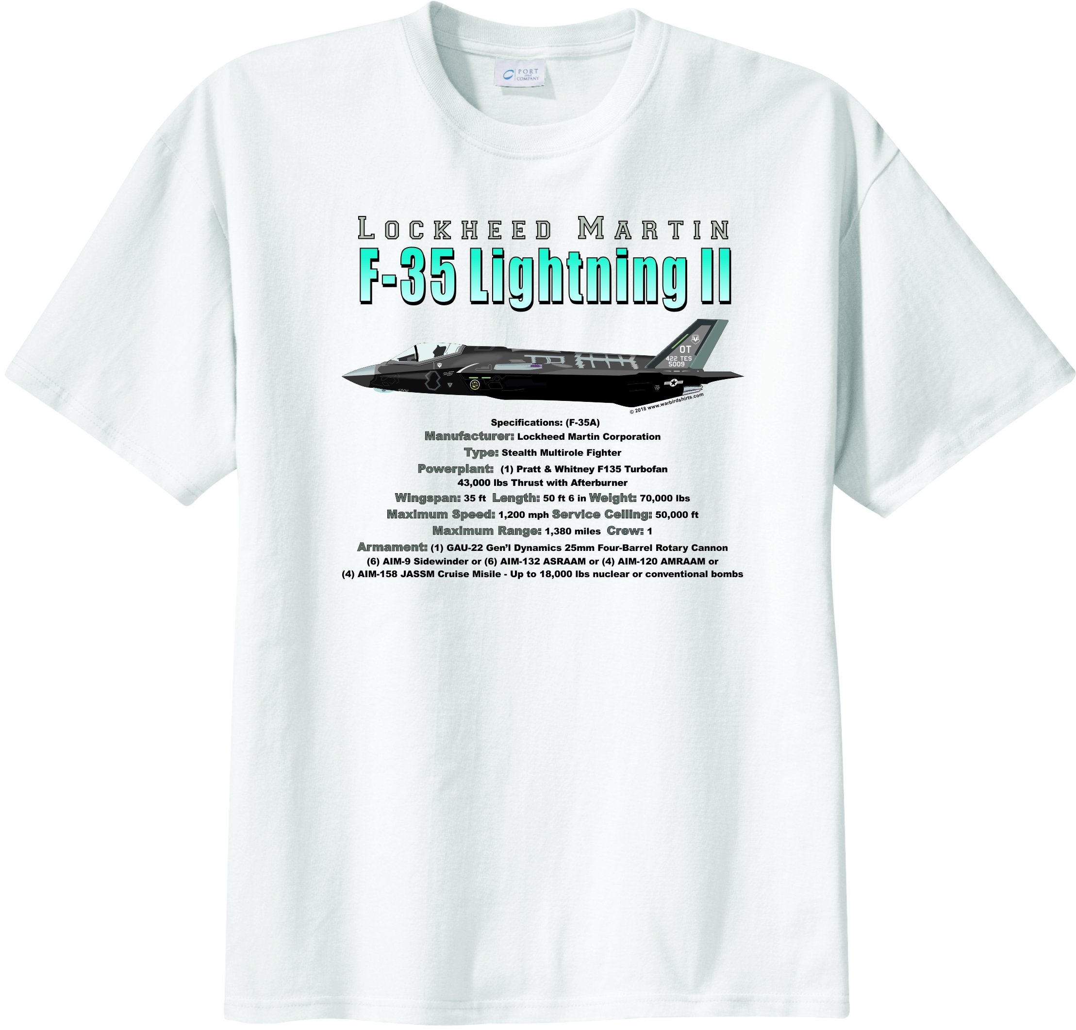 Lockheed Martin F 35 Lightning Ii Short Sleeve T Shirt - Teenavy