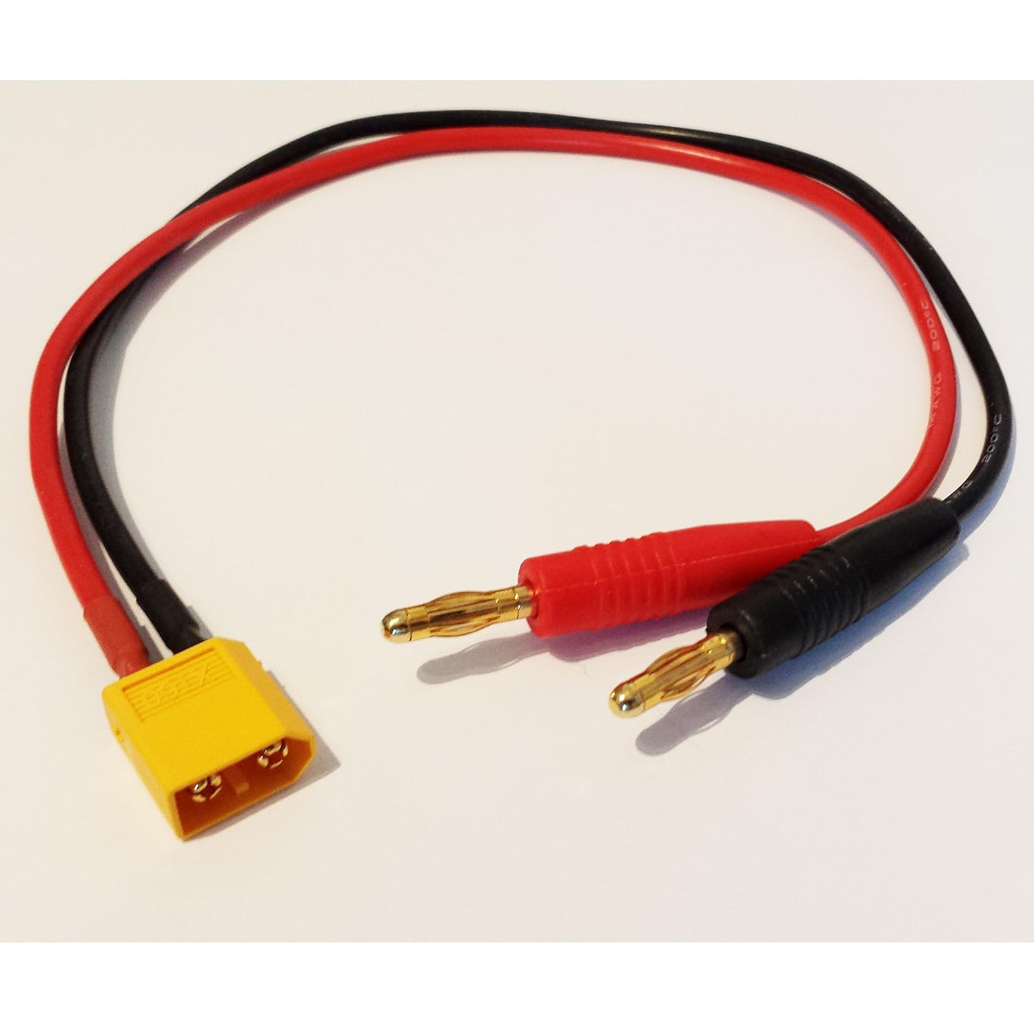 MR-Onlinehandel ® XT60 Ladekabel mit 4mm Bananenstecker 14AWG Silikonkabel 30cm: Amazon.de ...