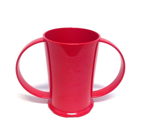 Harfield Polycarbonate Plastic Green 2-Handled Beaker and Clear Narrow ...