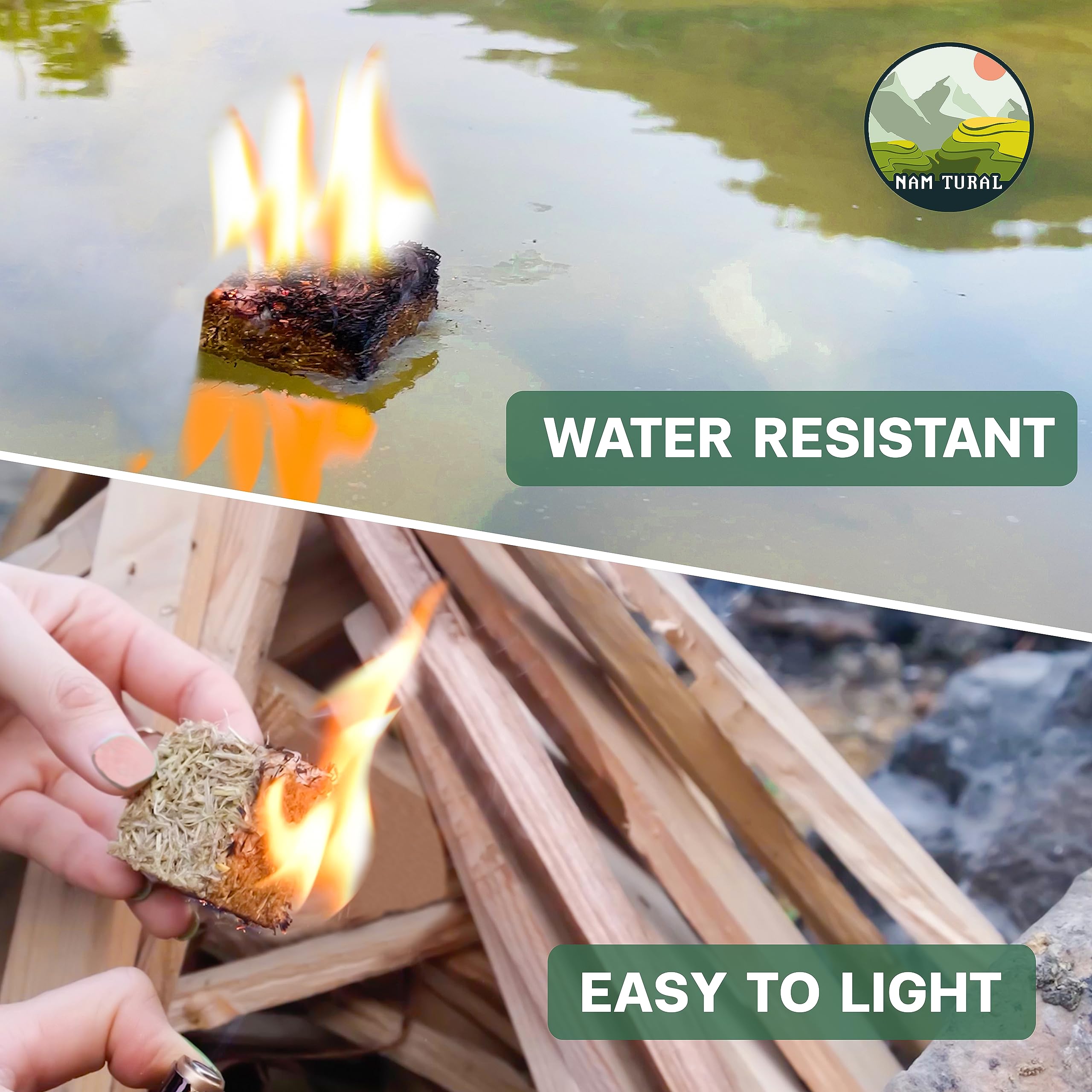 Mua NAM TURAL Eco Fire Starter Squares for Charcoal, Chimney, Grill Pit ...