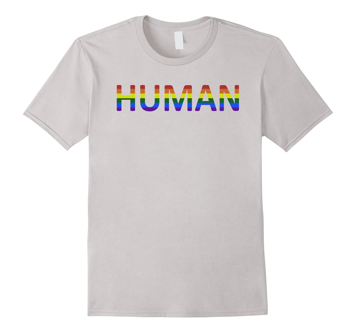 HUMAN LGBT Gay Pride Month Parade Flag Rainbow Gift T Shirt-4LVS ...