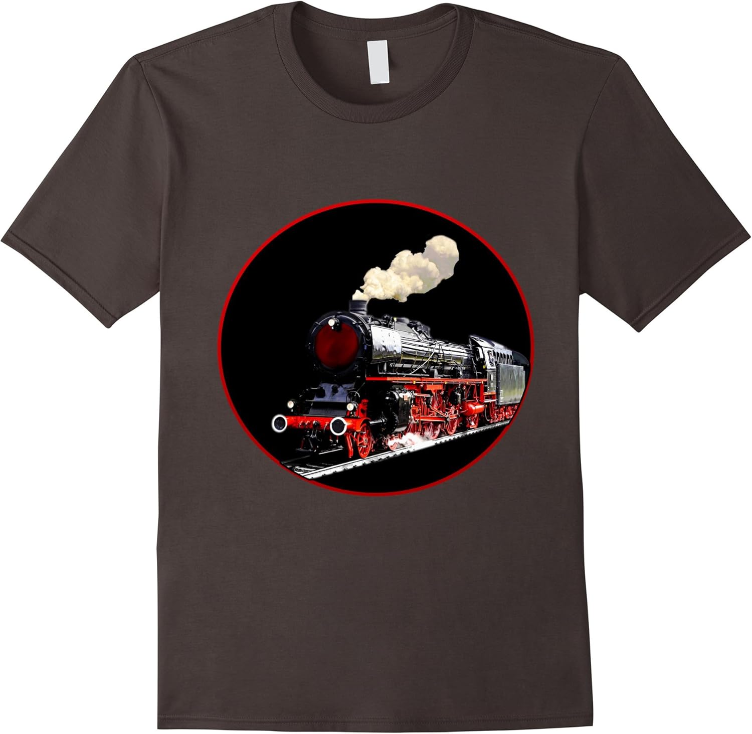 Amazon.com: Locomotive T-Shirt Old Steam Engine Loco Train for Men ...