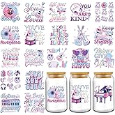 Amazon.com: Happy Easter UV DTF Decals - 20 Sheets Spring Bunny Easter Eggs Uvdtf Cup Wraps for ...