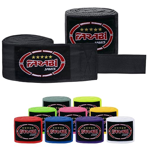 FARABI Kids Boxing Hand Wraps 2.5 Meters Junior Hand Wraps Boxing Hand ...