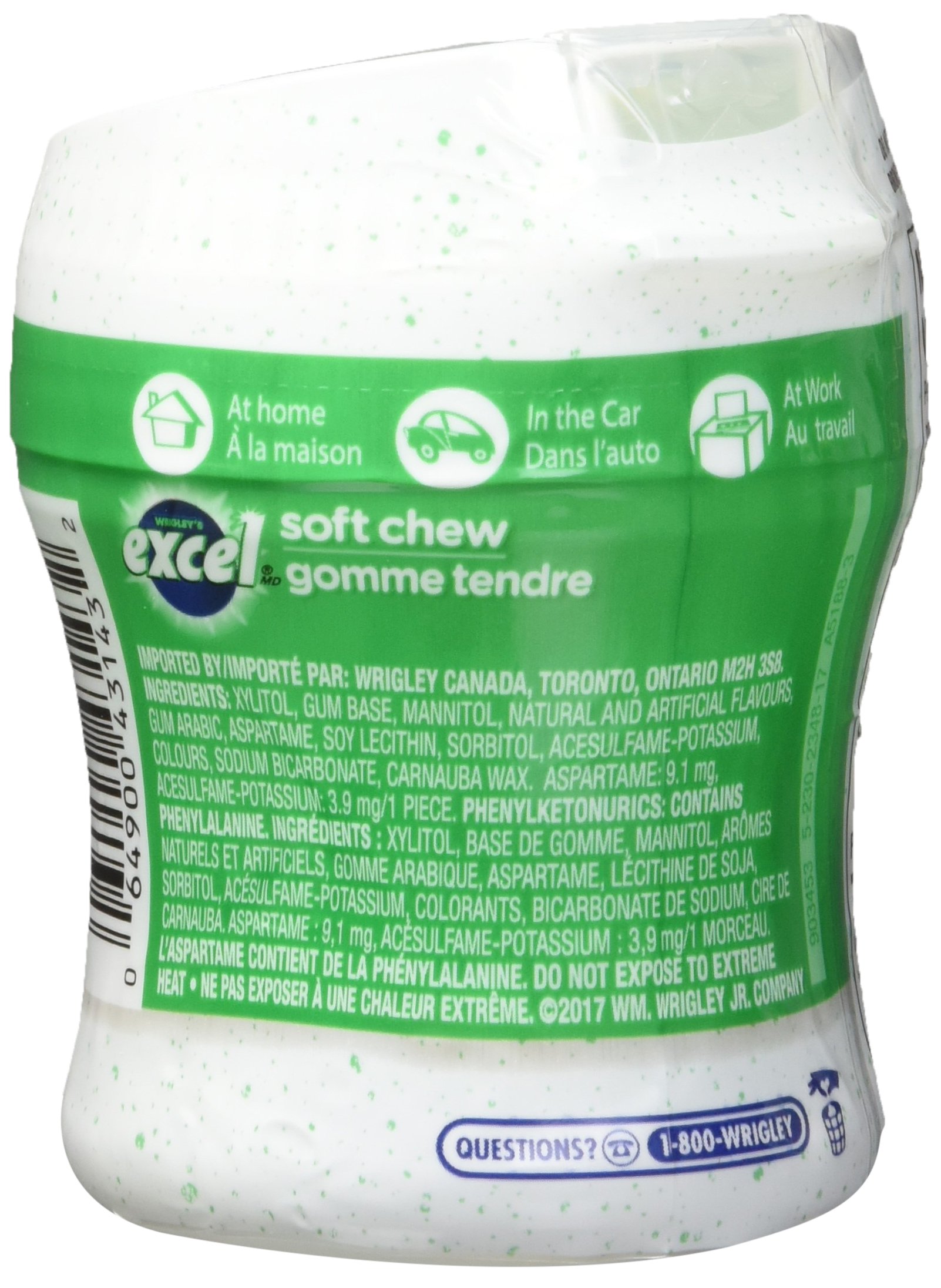 Mua EXCEL, Spearmint Flavoured Sugar Free Soft Chew Gum, 40 Pieces, 6 ...