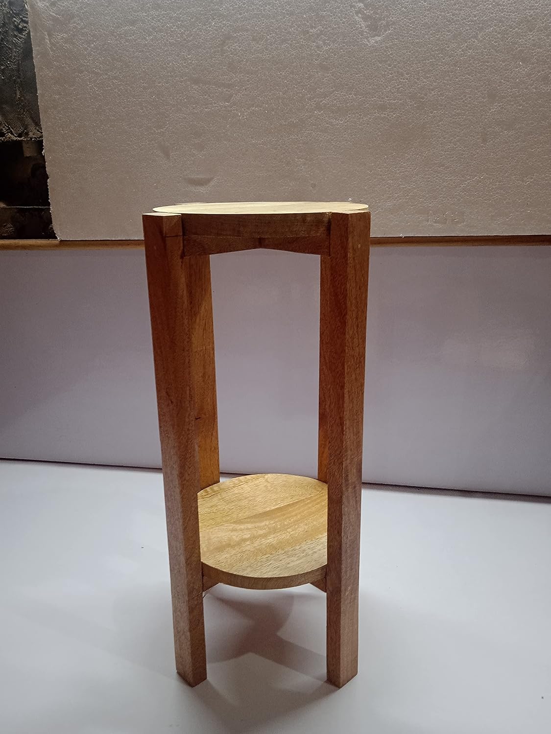 Wooden Pot Stand/Round Stool/Beautiful Pot Stand: Amazon.in: Home & Kitchen