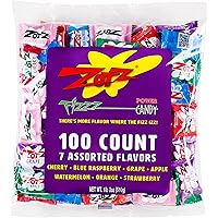 Amazon.com : Zotz Fizzy Candy Bag, Assorted Flavors, 100 Count Bag ...