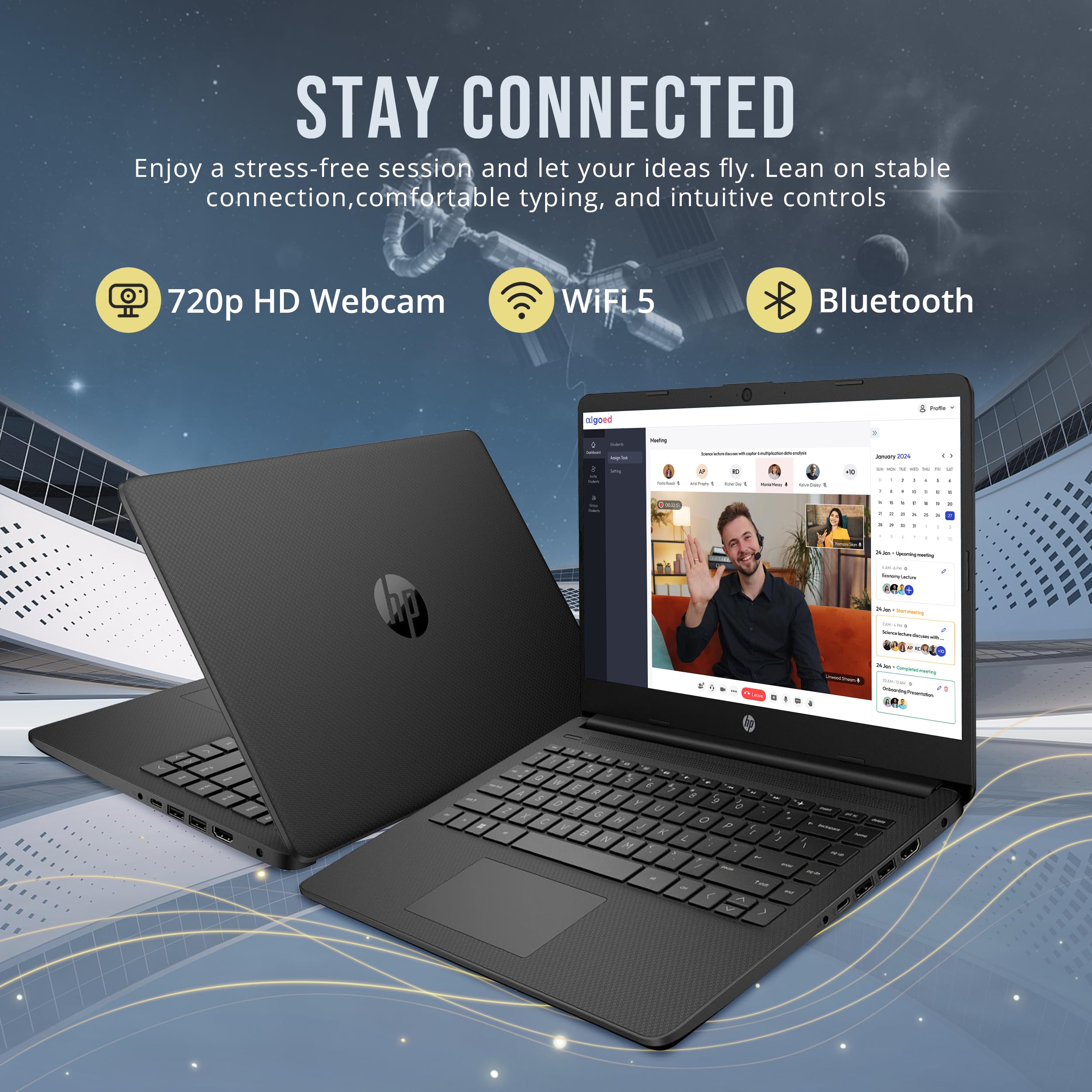 Mua HP Stream 14" HD BrightView Laptop, Intel Celeron N4120, 16GB RAM ...