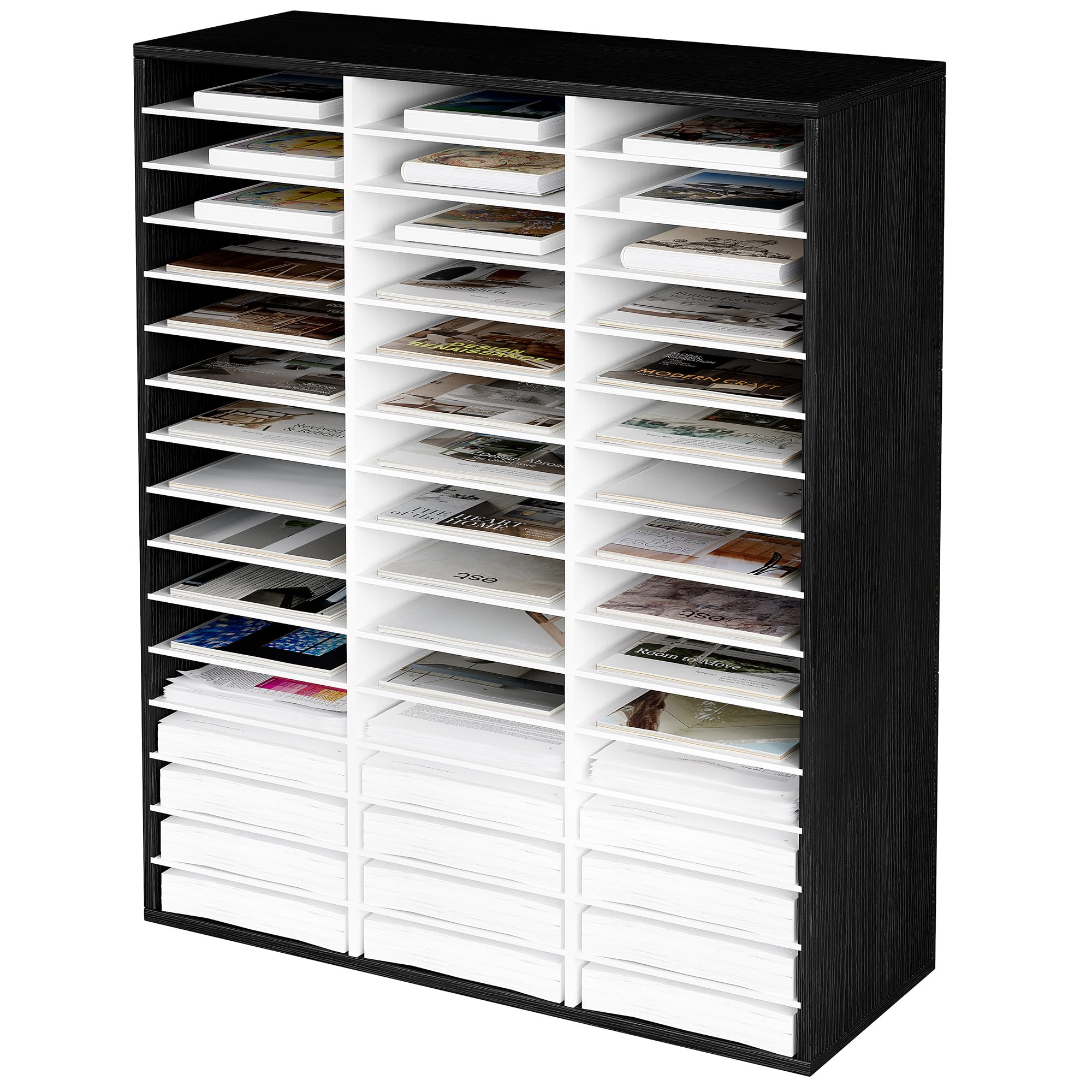 EasyPAG 48-Slot Heavy Duty MDF Mail Sorter Organizer - Adjustable ...