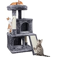 Amazon.com : Yaheetech Cat Tree for Indoor Cats, 36in Cat Tower Cat Condo w/Extra Large Perch ...