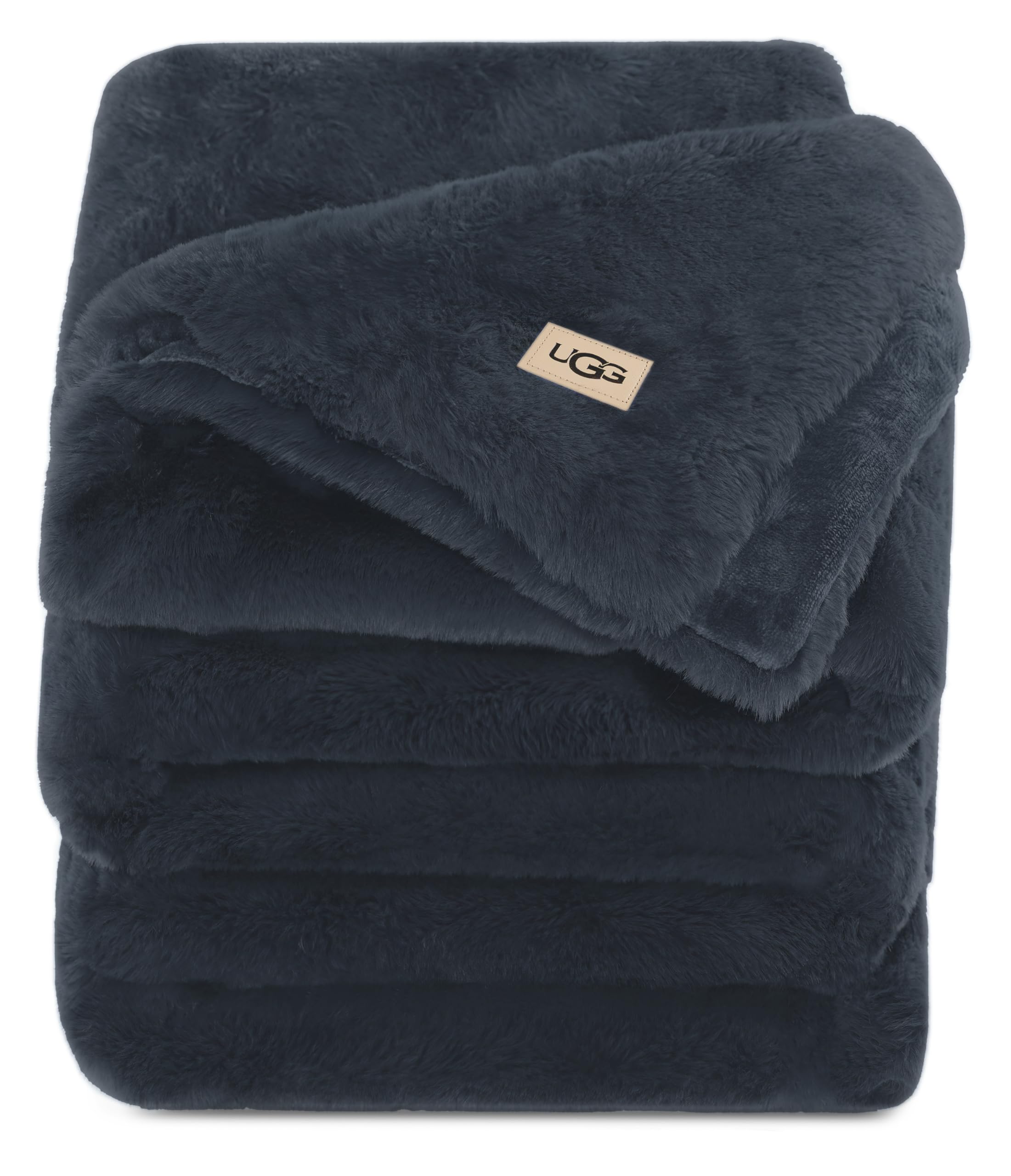 UGG Euphoria Plush Faux Fur Throw Blanket Medium Weight Reversible ...