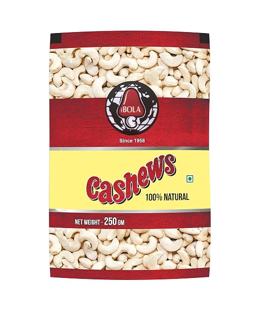 Bola-Premium Quality Cashew Nuts, W450-Small Sized Cashew, 500 Grams ...