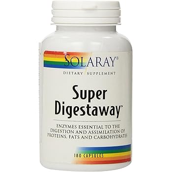 Amazon.com: Solaray Super Digestaway Capsules, 180 Count: Health ...