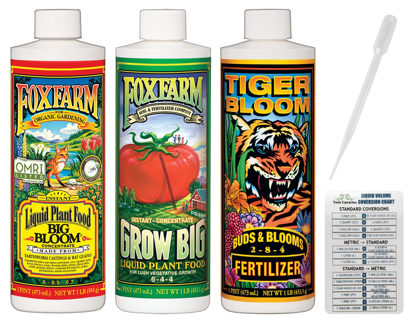 Mua Fox Farm Liquid Plant Fertilizer: Big Bloom, Grow Big, Tiger Bloom ...