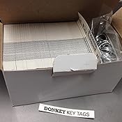 Amazon.com : Donkey Key Tags, Laminated Self-Protecting (250 Tags Per ...