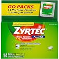 Amazon.com: Zyrtec Allergy 10 mg Tablets Blister Pack - 14 ct, Pack of ...