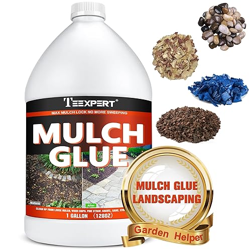 Teexpert Mulch Glue, 1 Gallon Rock Glue for Landscaping, Pea Gravel ...
