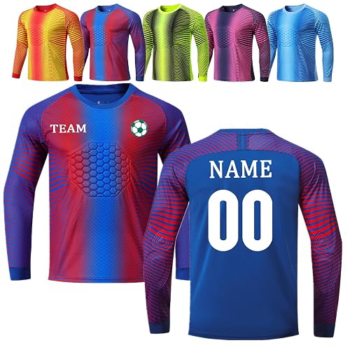 Custom Goalie Jersey for Kids Youth Adults Personalized Goalkeeper ...
