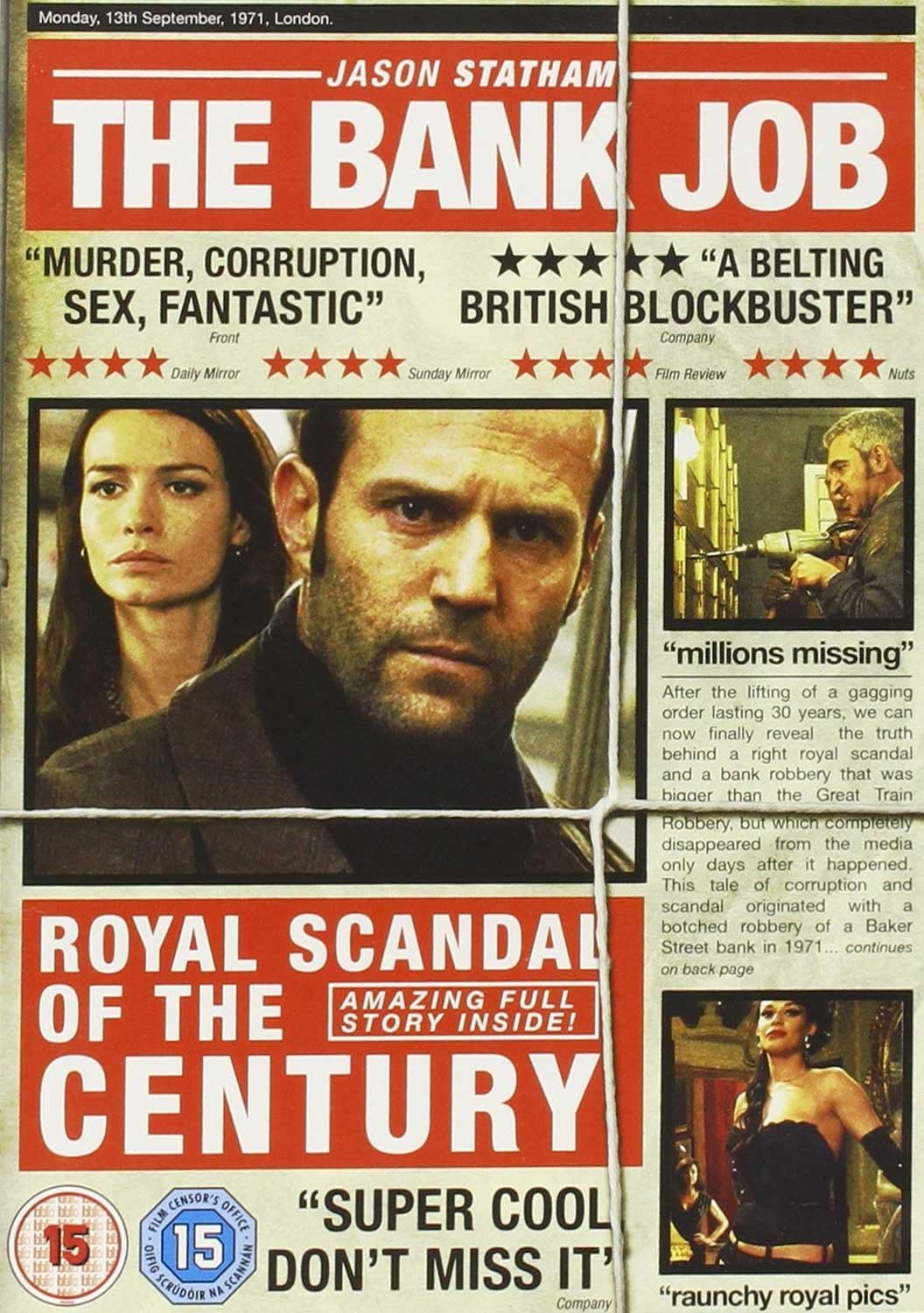 The Bank Job [DVD]: Amazon.co.uk: Jason Statham, David Suchet, Stephen ...