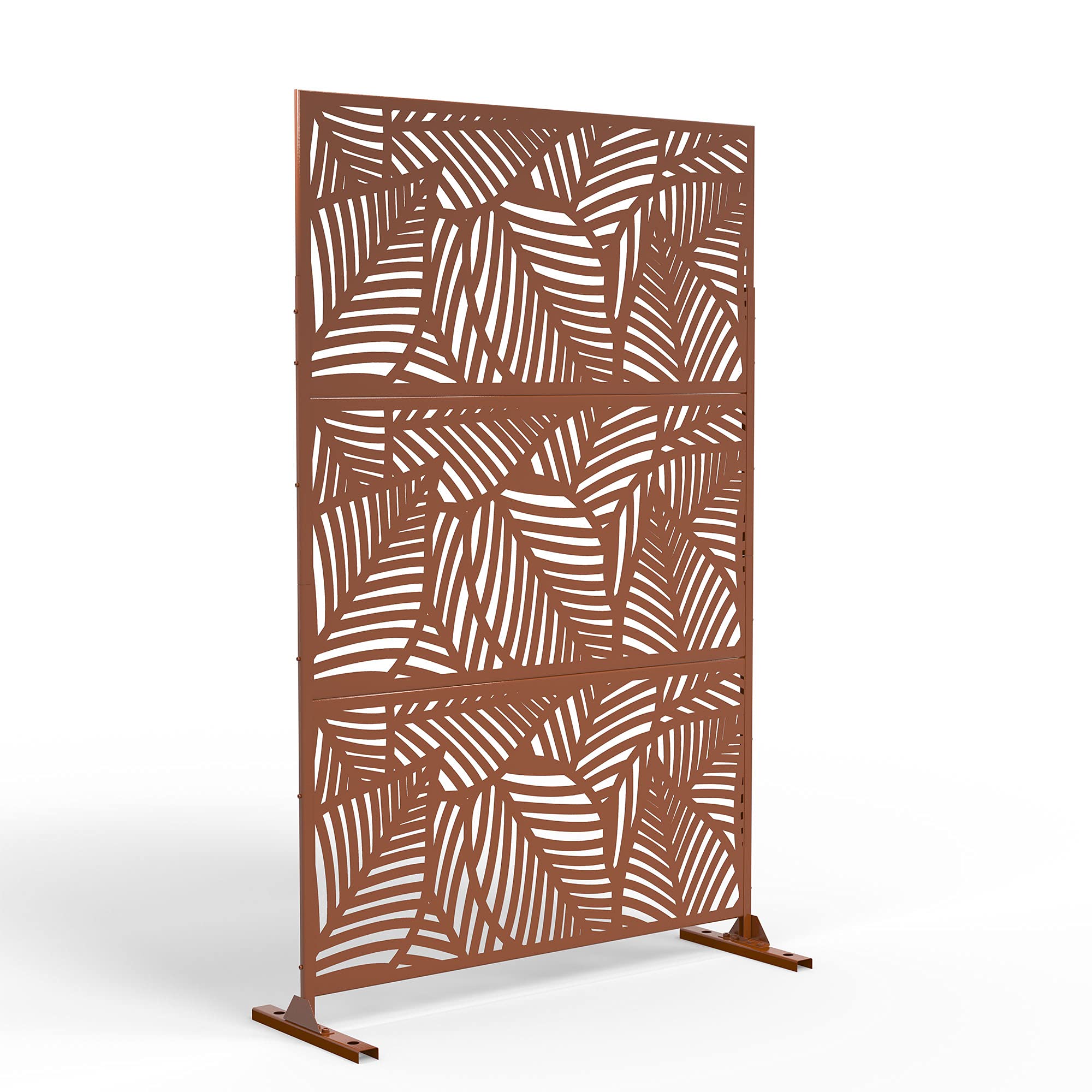 NeuType Decorative Privacy Screen Outdoor Divider with Stand, Featuring ...