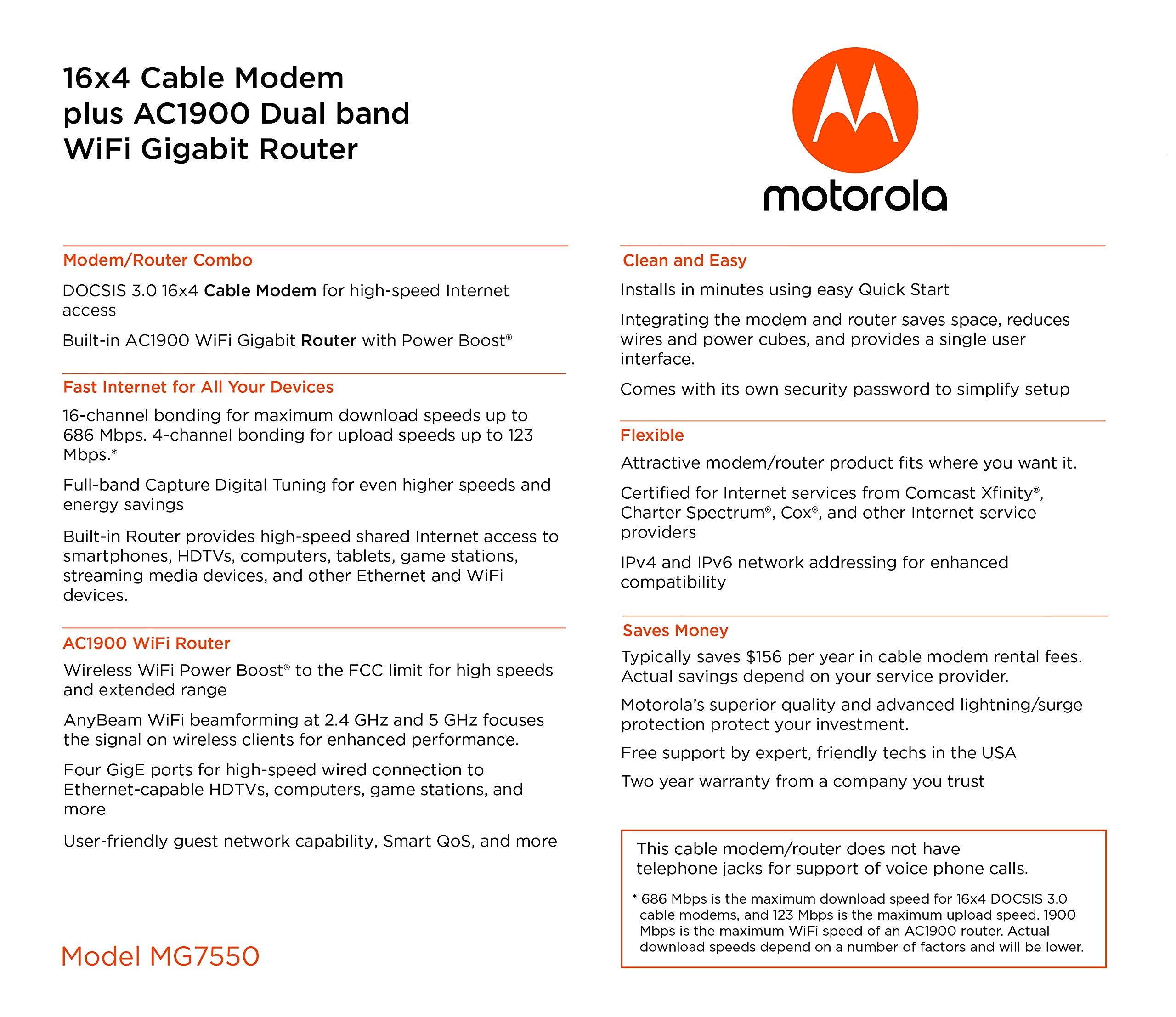Mua MG7550 - Modem with Built in Gigabit WiFi | Approved for Comcast ...