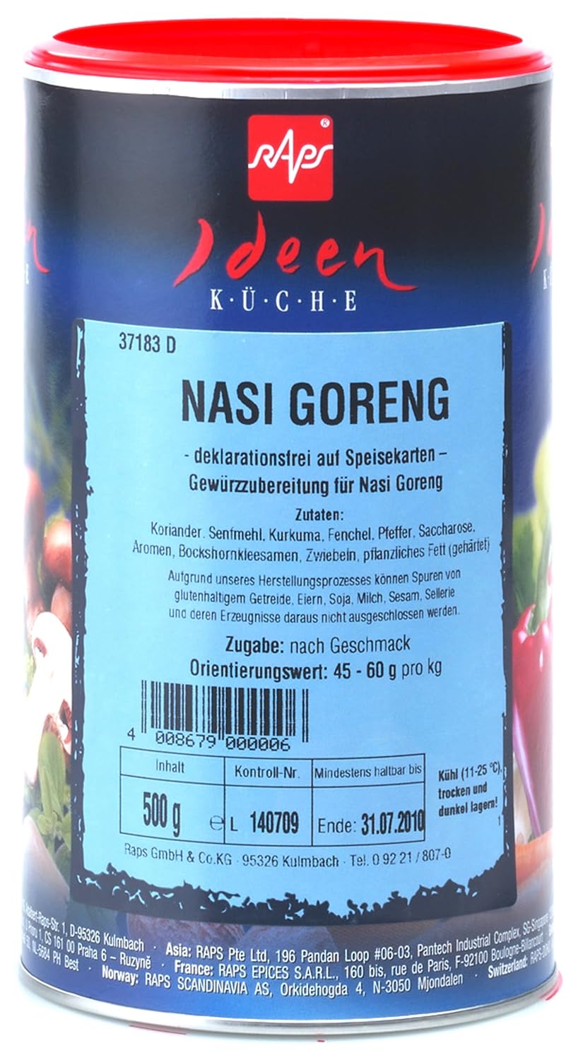 1a RAPS Gewürze 1037183-001 NASI GORENG --- Dose 500g: Amazon.de ...