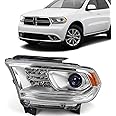Amazon.com: FIONE Halogen Headlight Assembly Compatible With Dodge ...