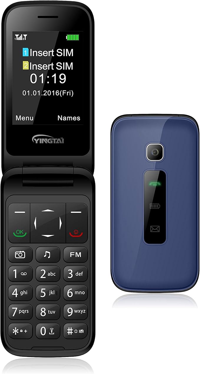 YINGTAI - T31 3G Telefono Móvil Libre Teclas Grandes para Mayores - 2.4 Inch Principal Pantalla ...