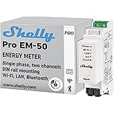 Amazon.com: Shelly EM + 120A Clamp | Wi-Fi-Operated Smart Energy Meter ...