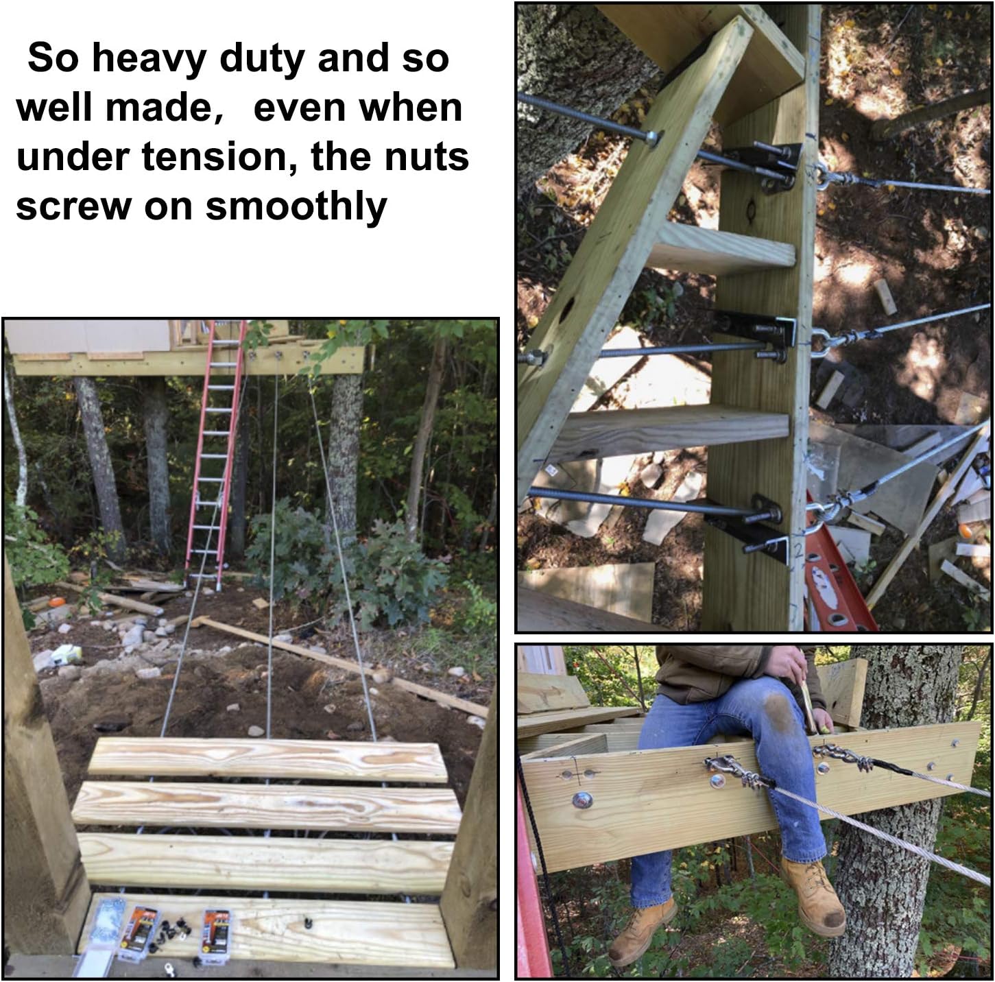 DasMarine 2 Pack U Bolts Tie Downs Pontoon Boat Bow Eye Stern Eye with ...