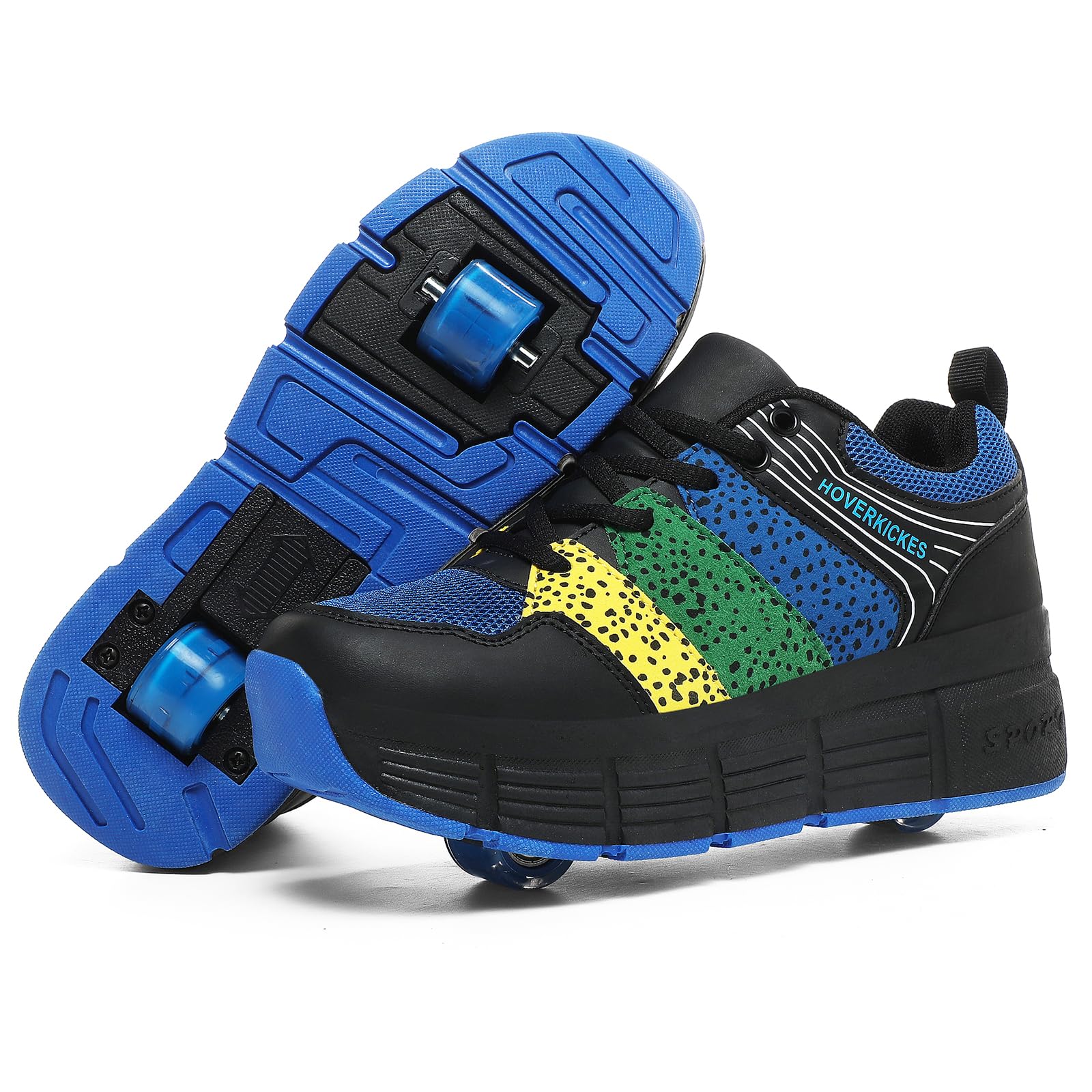 HOVERKICKES Kids Roller Skate Shoes with Wheels Roller Sneakers for ...