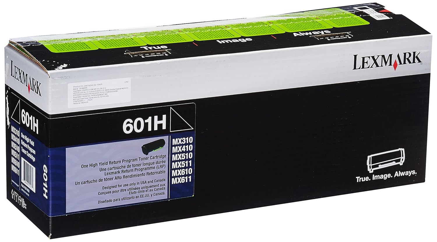 Lexmark 60F1H00 (LEX-601H) Toner, 10000 Page-Yield, Black: https://www ...