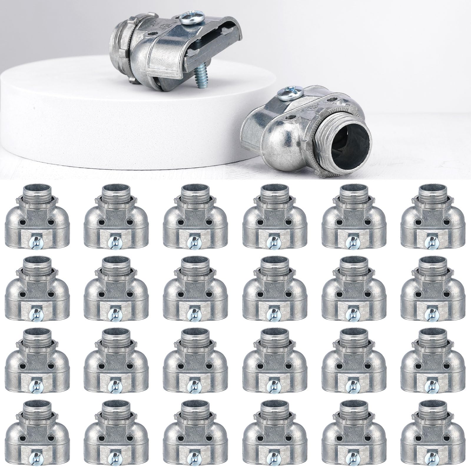 Mua Tandefio 24 Pcs 3/8 Inch Flexible Metal Conduit Duplex Connector 90 ...