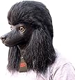 Amazon.com: Dog Mask Poodle Head Face Costume Novelty Halloween Party ...