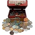 Amazon.com: Coin Collection - World Currency Set - Treasure Chest with ...