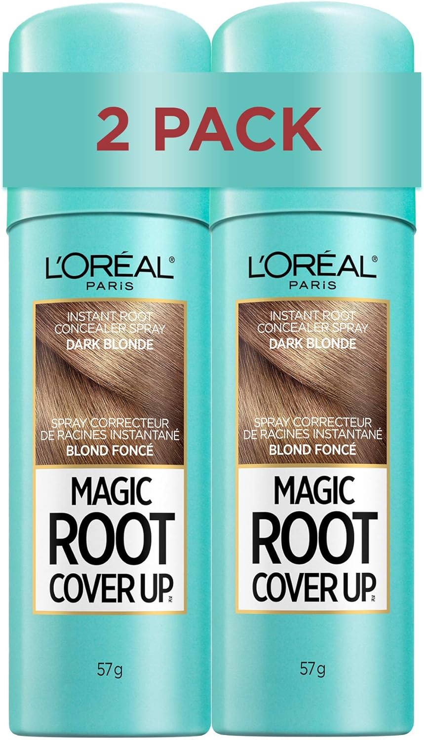 L'Oreal Paris Magic Root Cover Up Dark Blonde Duo Pack, Temporary Hair ...