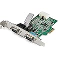 Amazon.com: StarTech.com 2-port PCI Express RS232 Serial Adapter Card - PCIe RS232 Serial Host ...