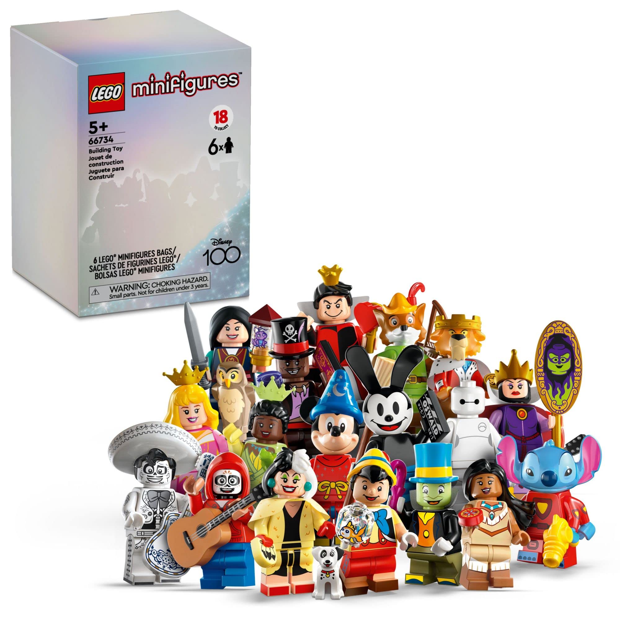 LEGO Minifigures Disney 100 6 Pack 66734 Limited Edition Collectible ...