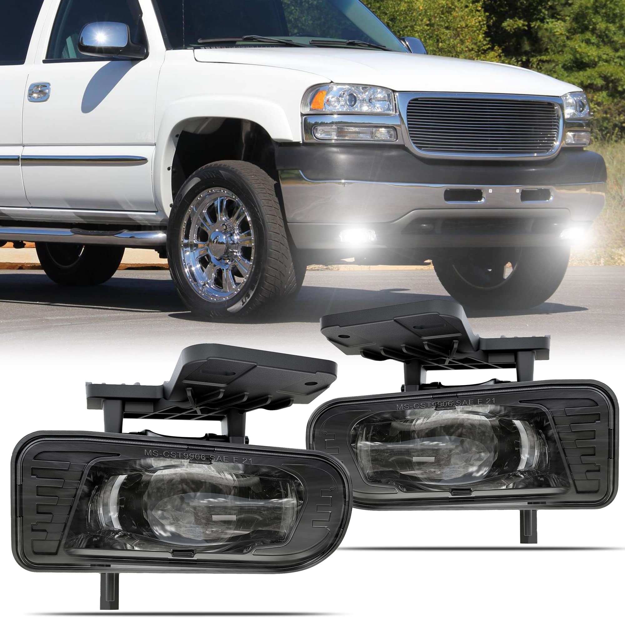 RAMJET4X4 DOT LED Fog Lights Assembly Fog Lamps Replacement Compatible ...