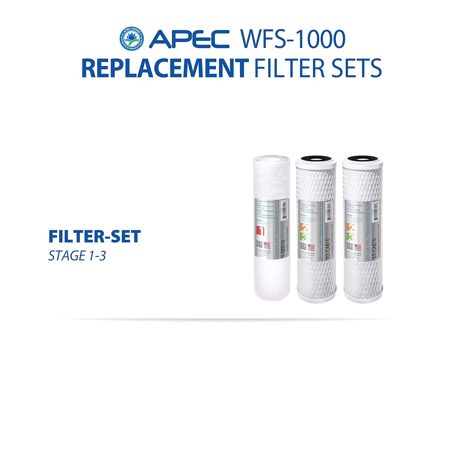 Kitchen & Dining APEC WFS-1000 Super Capacity Premium Quality 3 Stage ...